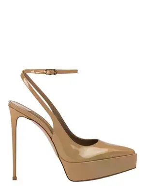 LE SILLA Uma Platform Slingback Pumps - Neutrals