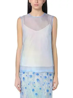 P.a.r.o.s.h Silk Tank Top - Blue