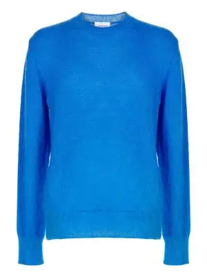 Off-White Arrows-intarsia Crew-neck Jumper - Blue