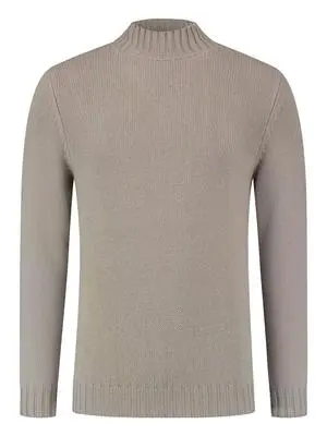 Fedeli Mock-neck Knit Sweater - Neutrals