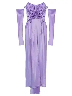 RHEA COSTA Helyna Wisteria Maxi Dress - Purple