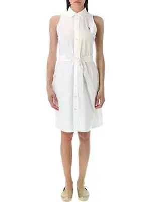 Polo Ralph Lauren Button-down Shirt Dress - White