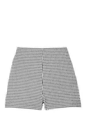 RÓHE Gingham Seersucker Shorts - Gray