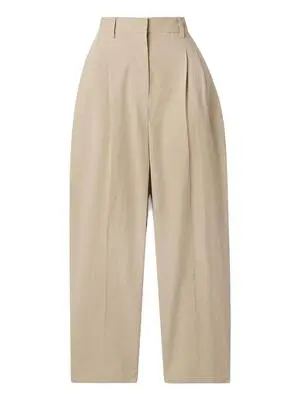 THE ROW Lilas Tapered Pants - Neutrals