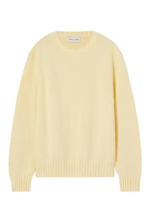 HIGH SPORT Jordan Cotton Sweater - Yellow