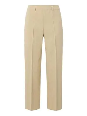 HIGH SPORT Julep Stretch-cotton Straight-leg Pants - Neutrals