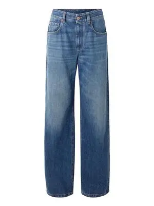 Brunello Cucinelli Low-rise Wide-leg Jeans - Blue