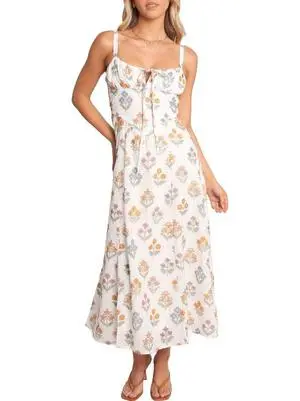 PETAL & PUP Lorelei Floral Embroidered Maxi Sundress - Multi Floral