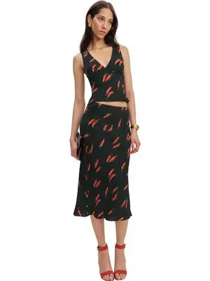 REFORMATION Ryan Two-Piece Set Hot Sauce