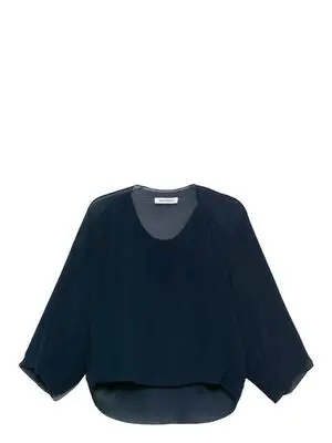 Henrik Vibskov Index Plisse Blouse - Blue