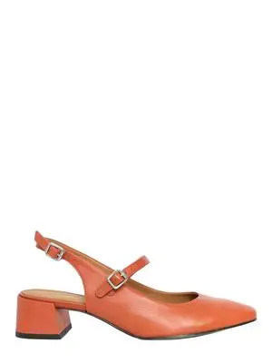 STUDIO CHOFAKIAN 35mm Jim Pumps - Orange