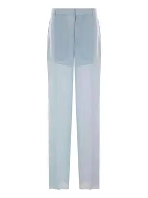 Blumarine Semi-sheer Trousers - Blue
