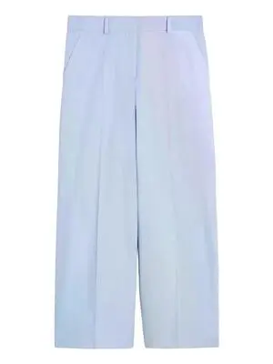 Max Mara Cropped Tailored Trousers - Blue