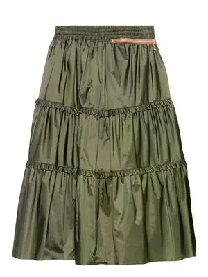 Kolor Tiered Midi Skirt - Green