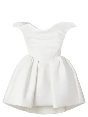 VIVIENNE WESTWOOD Bagatelle Off-the-shoulder Mini Dress - Neutrals