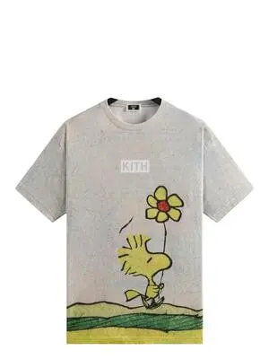 Kith X Peanuts Woodstock Comic Vintage Tee Shirt - Chalk