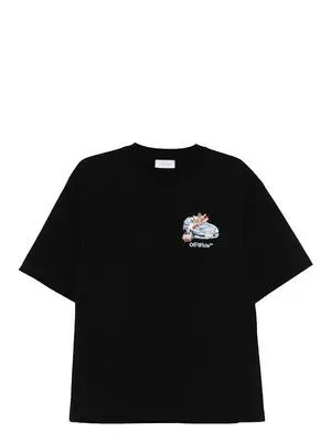 Off-White Off Off Fresco Arrow Skate Short Sleeve Tee Shirtin - Black/white