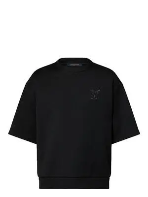 LOUIS VUITTON Embellished Jersey T-shirt - Black