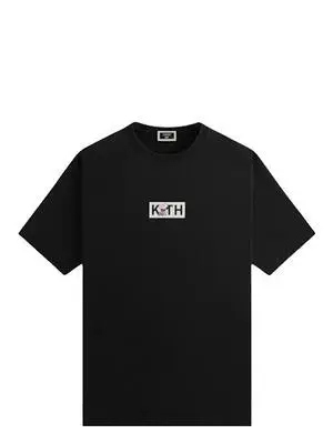 Kith X Peanuts Snoopy Classic Logo Tee Shirt - Black