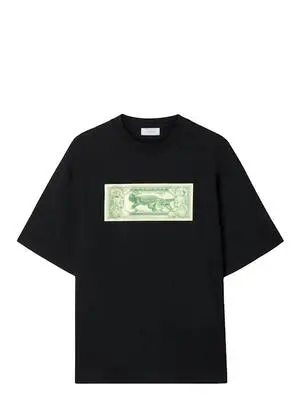 Off-White Banknote Arrow Ska Short Sleeve Tee Shirt - Black/ca