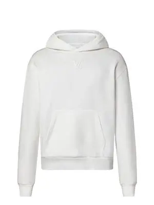 LOUIS VUITTON Embossed Cotton Hoodie - Milky White