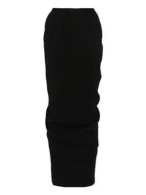 Rick Owens Wool Pillar Long Skirt - Black