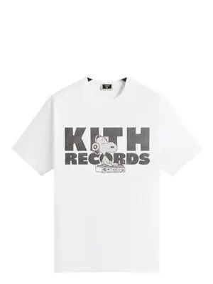 Kith X Peanuts Records Vintage Tee Shirt - White