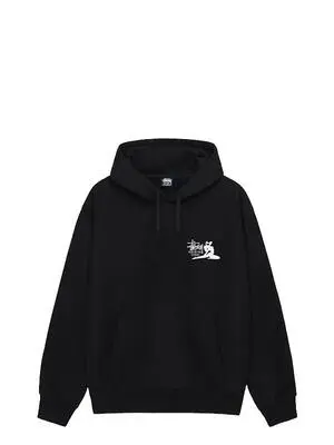 StÜssy Relaxed Fit Hoodie - Black