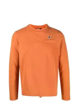 K-WAY Logo-patch Sweatshirt - Orange