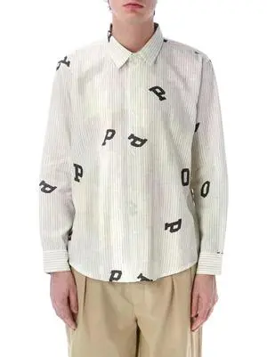 POP TRADING COMPANY Letter-print Shirt - White