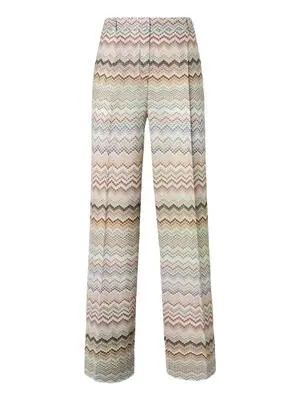 Missoni Zigzag-pattern Trousers - Neutrals