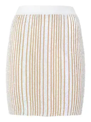 Missoni Sequin Ribbed Skirt - White