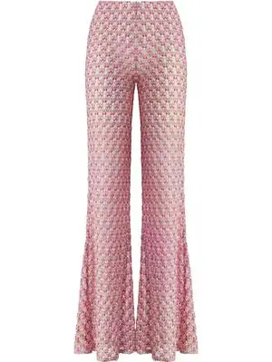 Missoni Low-rise Lace Trousers - Red
