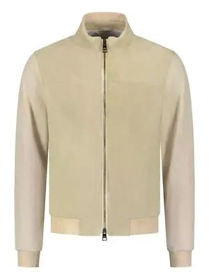 LUIGI BORRELLI Suede Bomber Jacket