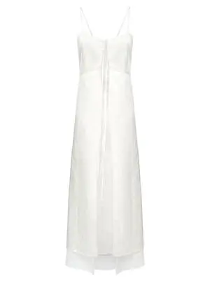 MAISON MARGIELA Sleeveless Midi Dress - White