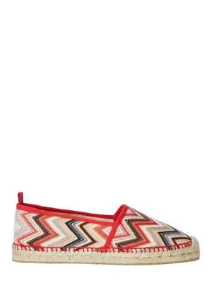 Missoni Zigzag-pattern Espadrilles - Red