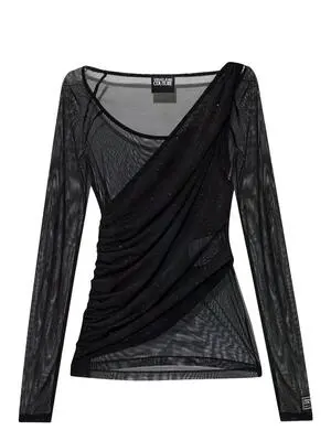 Versace Draped Top - Black