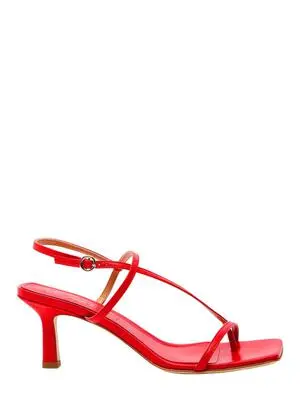 AeydĒ Elise 65 Leather Sandals - Red