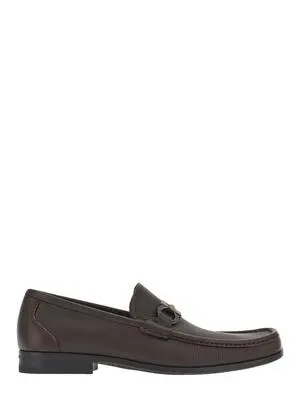 FERRAGAMO Gancini Buckle Loafer Brown