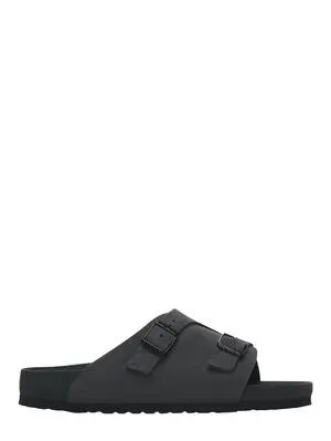 BIRKENSTOCK Zürich Suede Leather Sandals Charcoal
