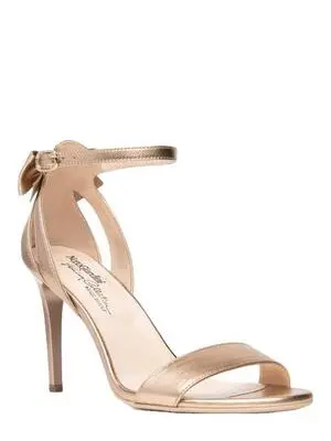 NEROGIARDINI NeroGiardini Bow Ankle Strap Sandal Gold