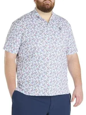 ORIGINAL PENGUIN Big & Tall Pete In The Ocean Caddy Polo Shirt - Bright White