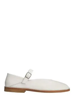 LEMAIRE Ballerina Ballet Flats - White