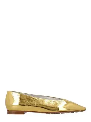 Bottega Veneta Ballet Flats - Gold