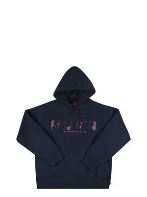 Supreme Supreme Reflective Cutout Hooded Sweatshirt Blue