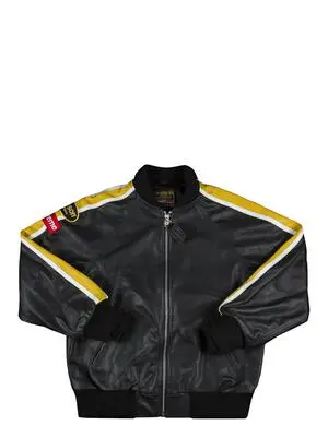 Supreme X Vanson Leathers Perforated Bomber Jacket - Black