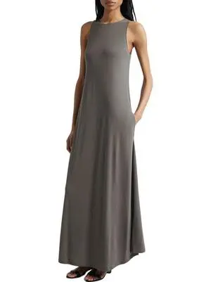 MM BY MAX MARA Accento Sleeveless Maxi Dress - Dark Green