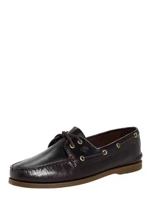 Sperry Authentic Original 2-eye Leather Boat Shoes - Amaretto Leather Mix Mat