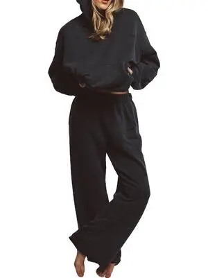 LDMA LDMA Straight Leg Sweatpants Vintage-black