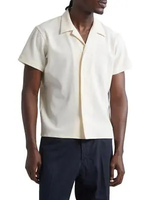 SECOND / LAYER Avenue Camp Shirt White 0053